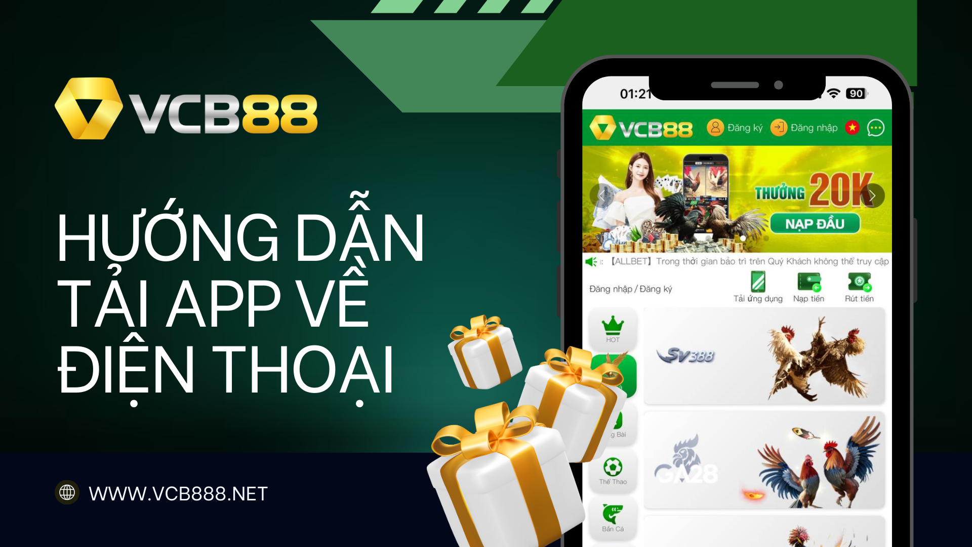 Hướng Dẫn Tải App VCB88